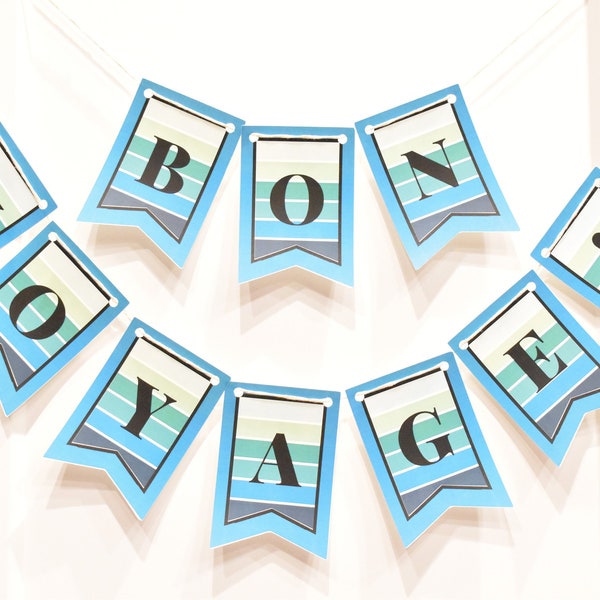 Bon Voyage Banner - Etsy