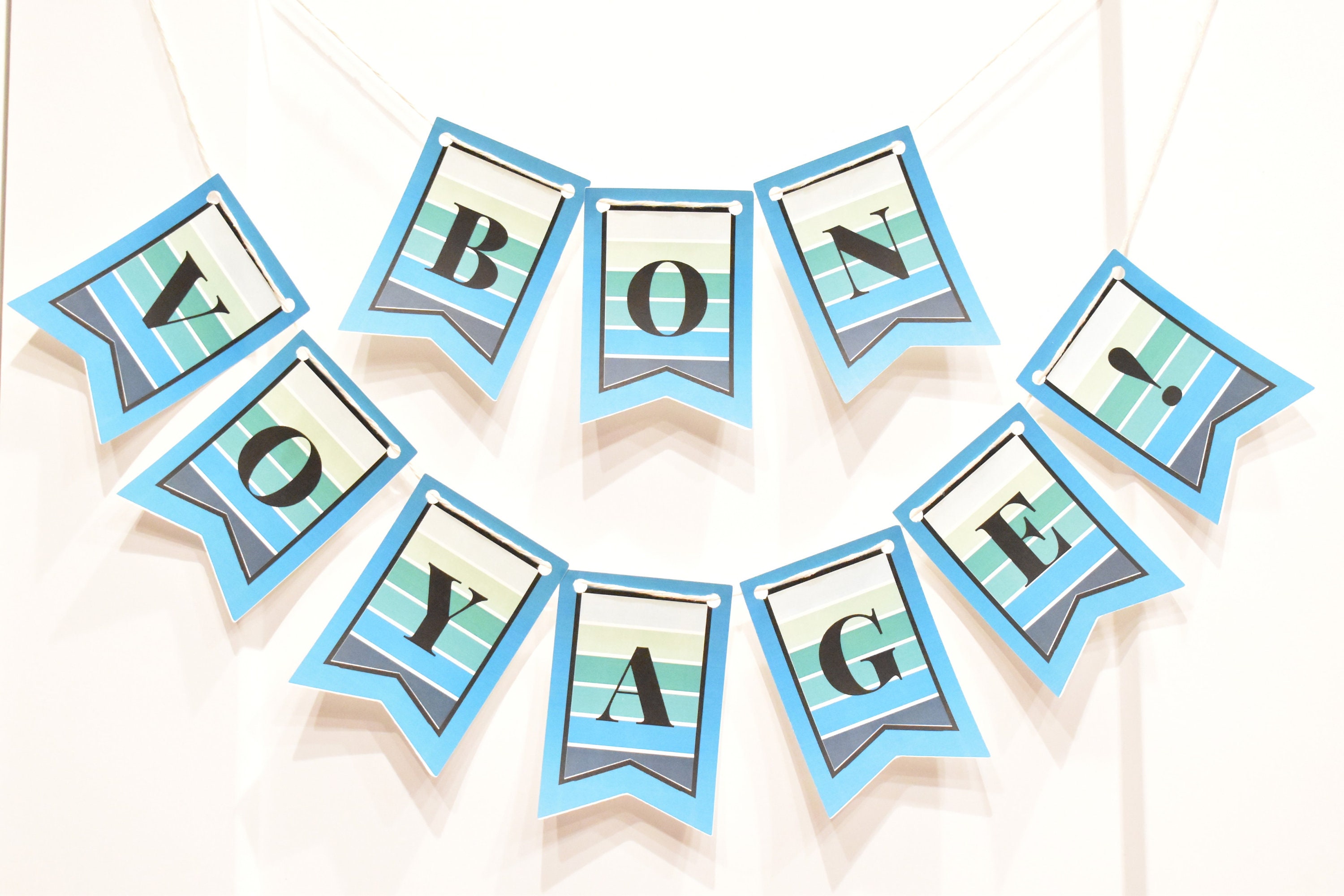 Bon Voyage Banner DIGITAL - Etsy