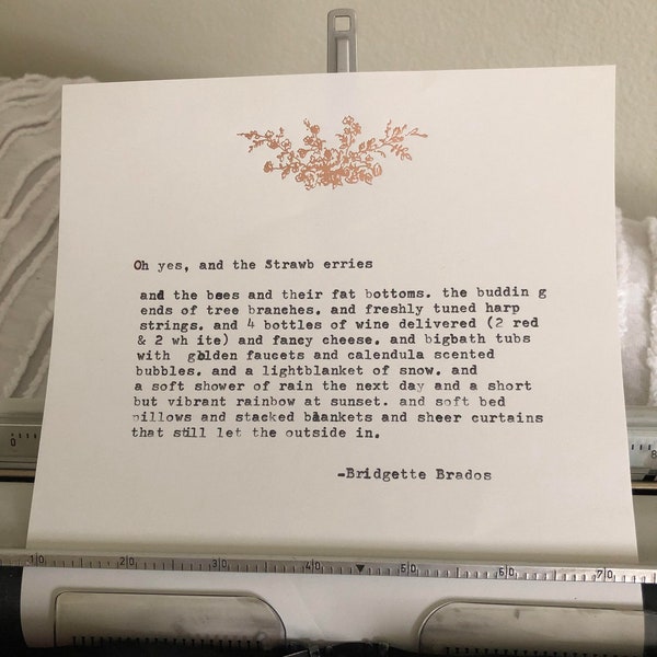 Typewriter Poems - Etsy