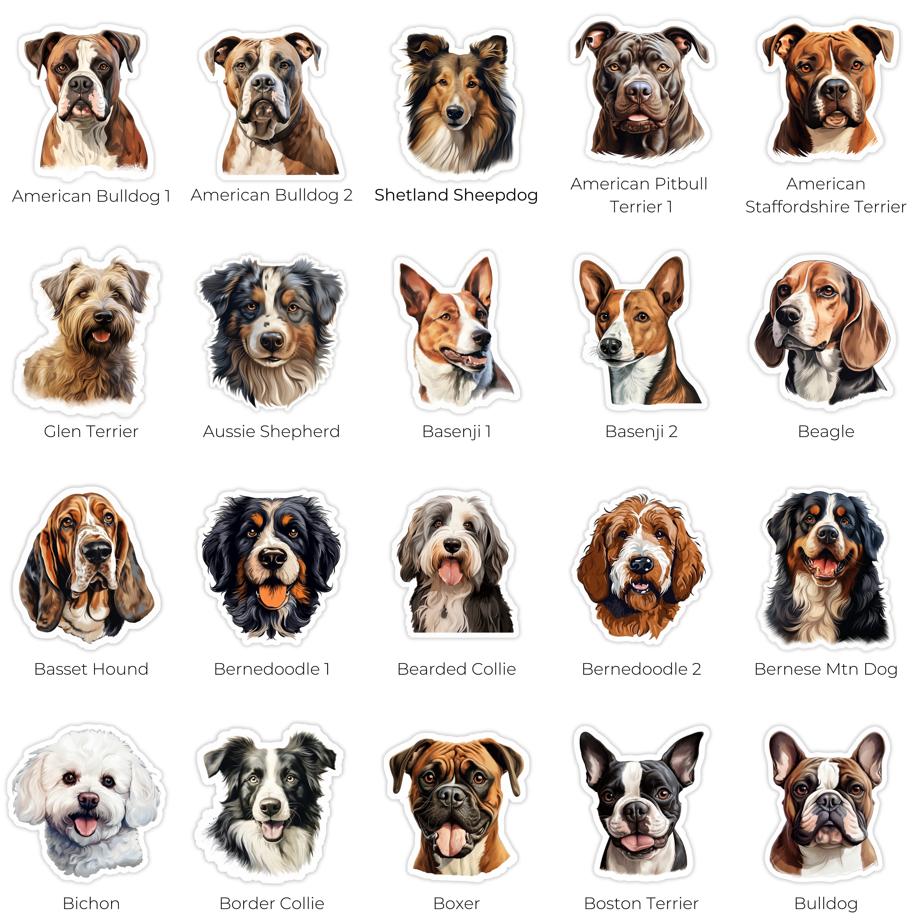 Dog Stickers, Pet Stickers, Waterproof Stickers, Dog & Pet Sticker, Dog ...