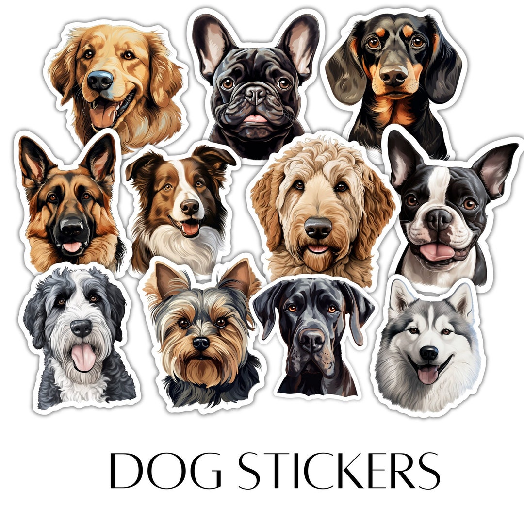 Dog Stickers, Pet Stickers, Waterproof Stickers, Dog & Pet Sticker, Dog ...