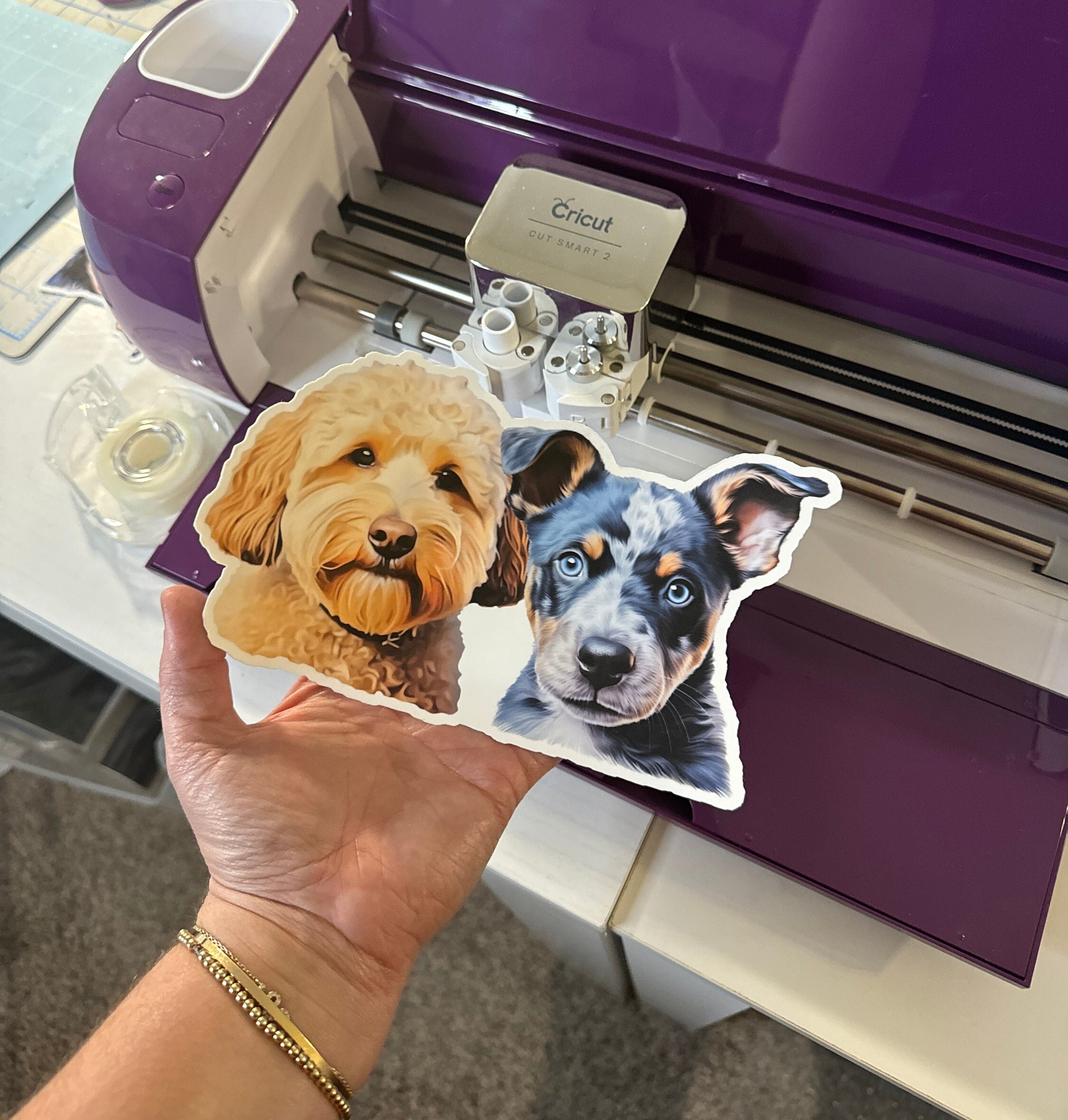 Custom Dog Photo Decal for Car, Dog Lovers Decal, Dog Picture Decal ...