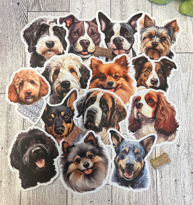 Dog Stickers, Pet Stickers, Waterproof Stickers, Dog & Pet Sticker, Dog ...