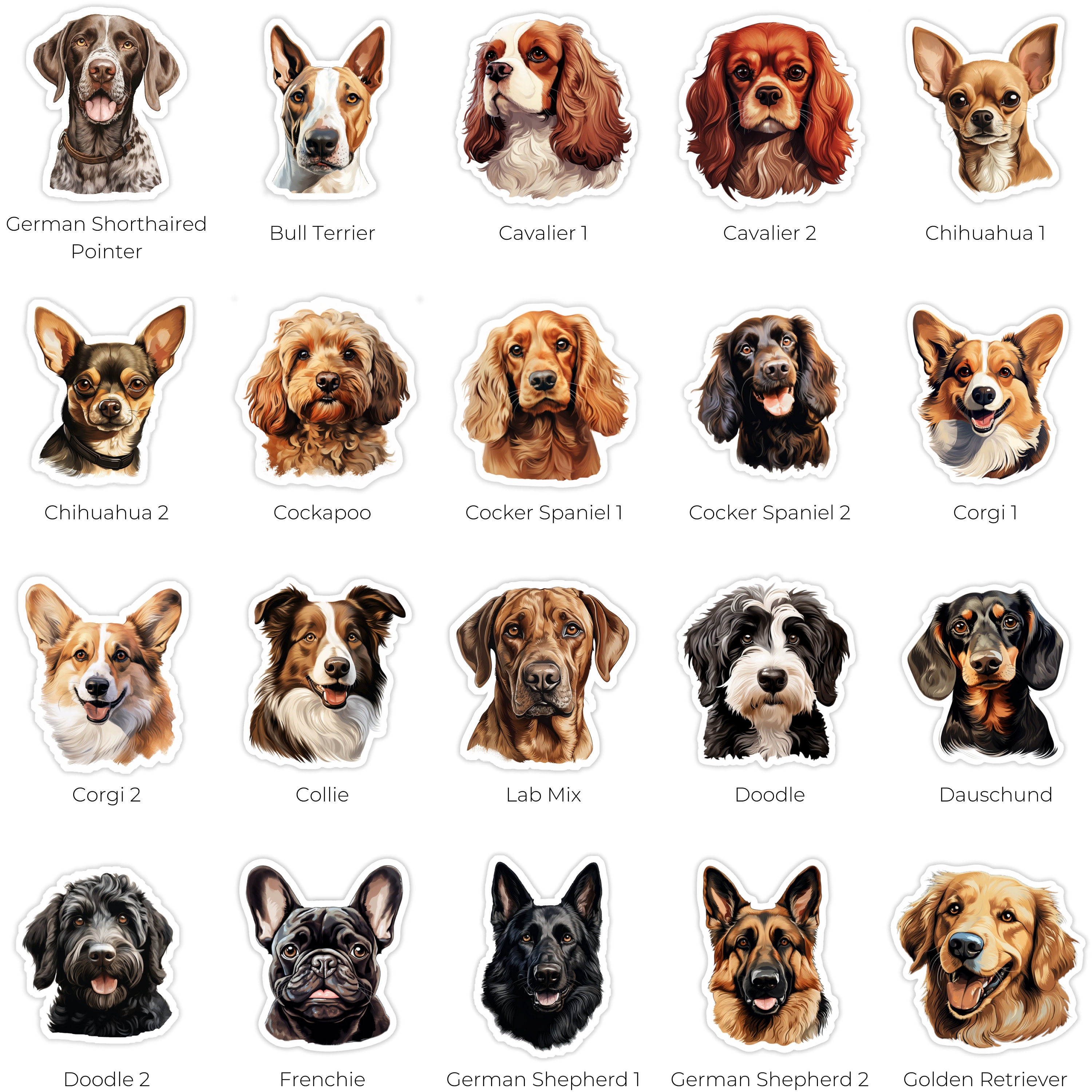 Dog Stickers, Pet Stickers, Waterproof Stickers, Dog & Pet Sticker, Dog ...
