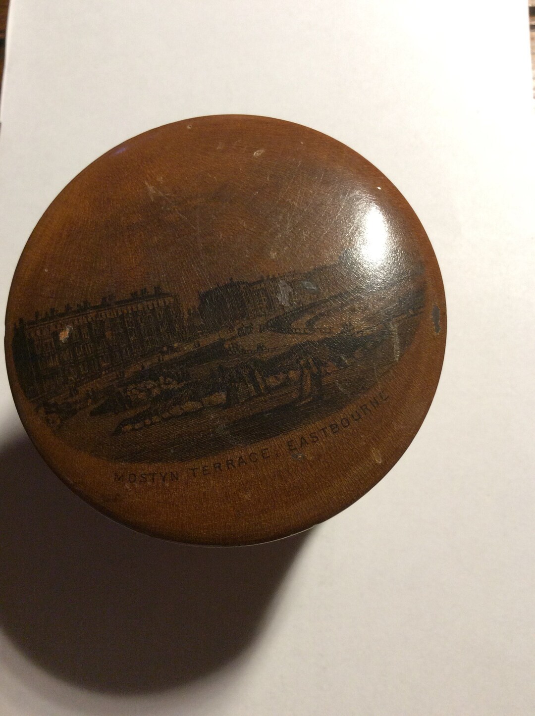 Mauchline Round Box for Balls of Wools and Threads - Etsy