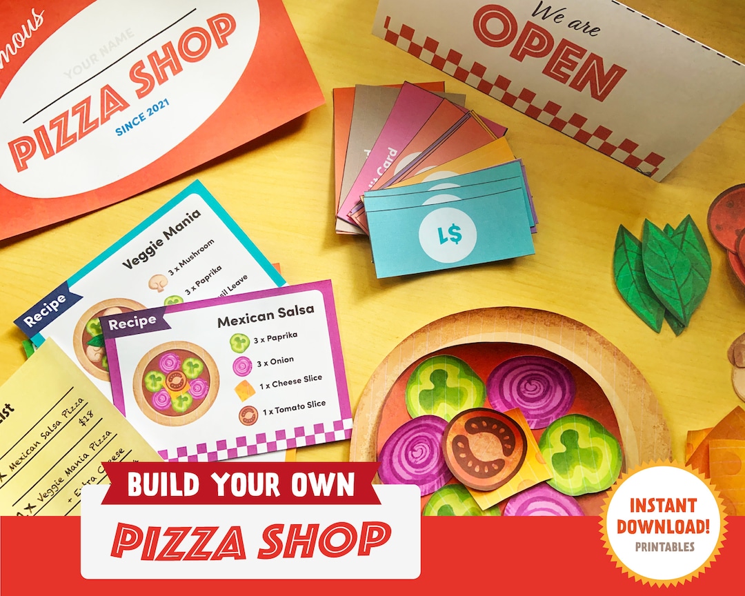 Printable Pizza Shop - Kids Activity Busy Pack - Etsy