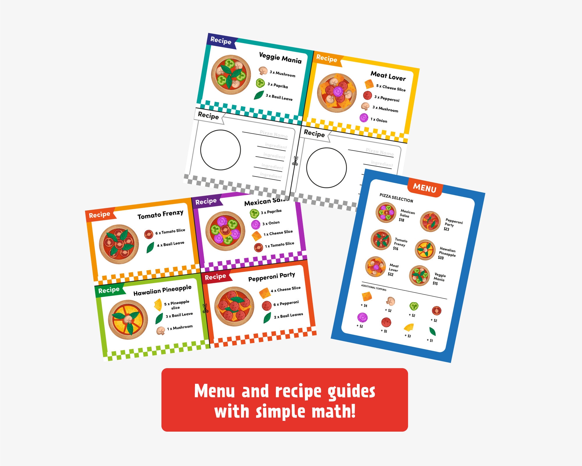 Printable Pizza Shop - Kids Activity Busy Pack - Etsy