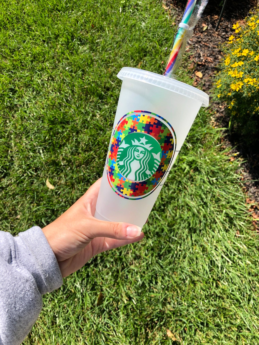 Autism Awareness Starbucks Cup - Etsy