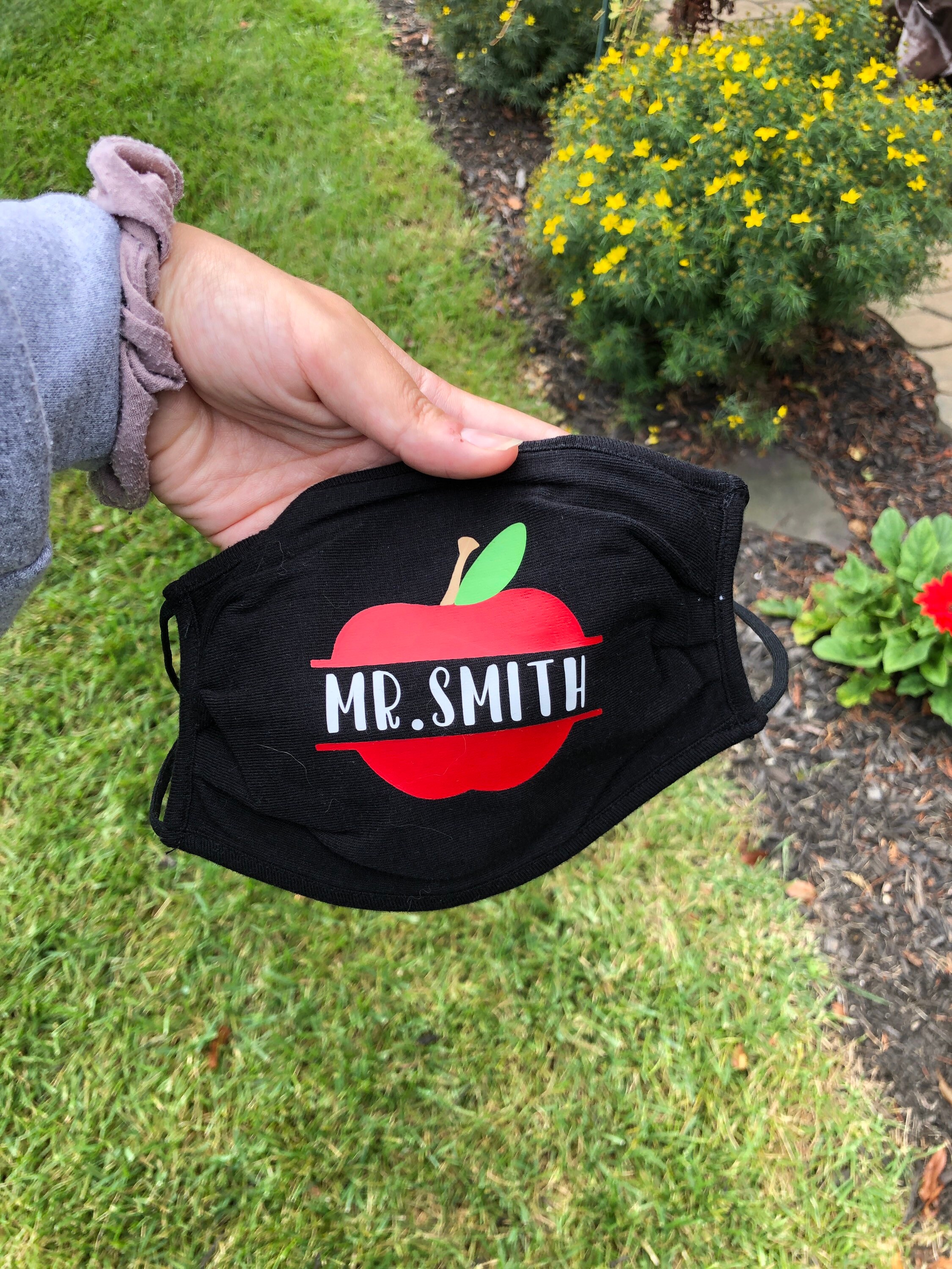 Personalized Teacher Mask - Etsy