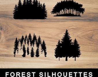 Wood Log Cross Section Digital Bundle, Laser Cut, Engraving Files, CNC ...