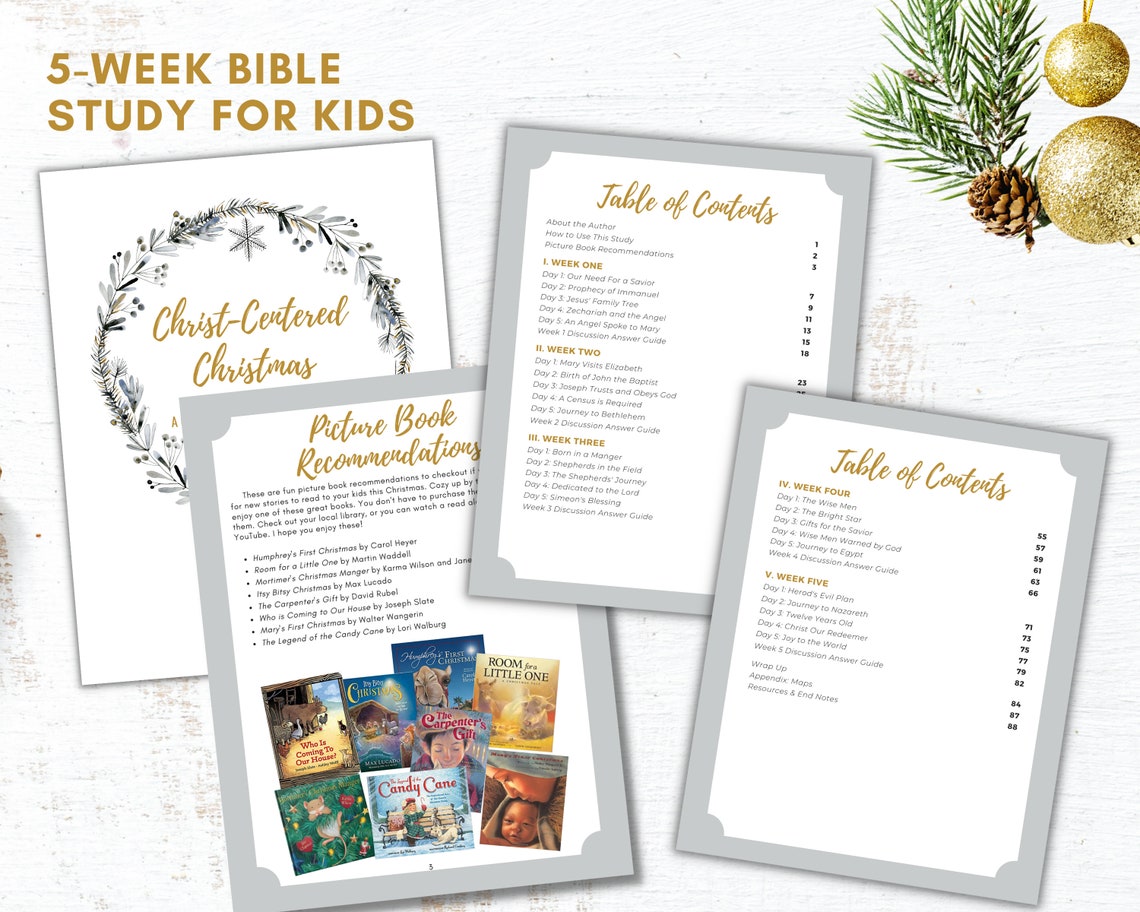 Christmas Bible Study for Kids DIGITAL DOWNLOAD - Etsy