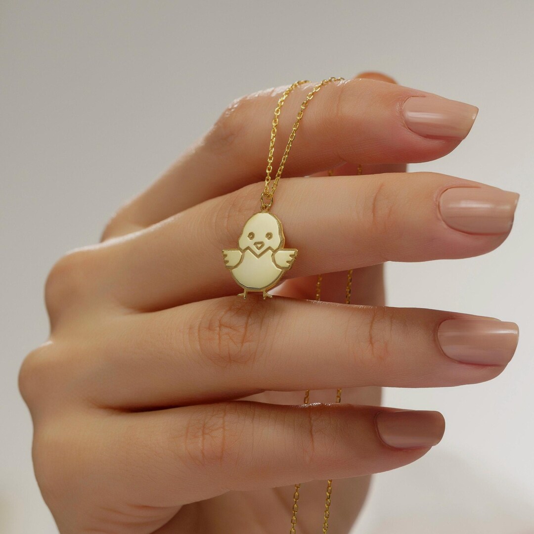 Cute Chick Necklace , Gold Plated Necklace , Jewelry for Woman ...