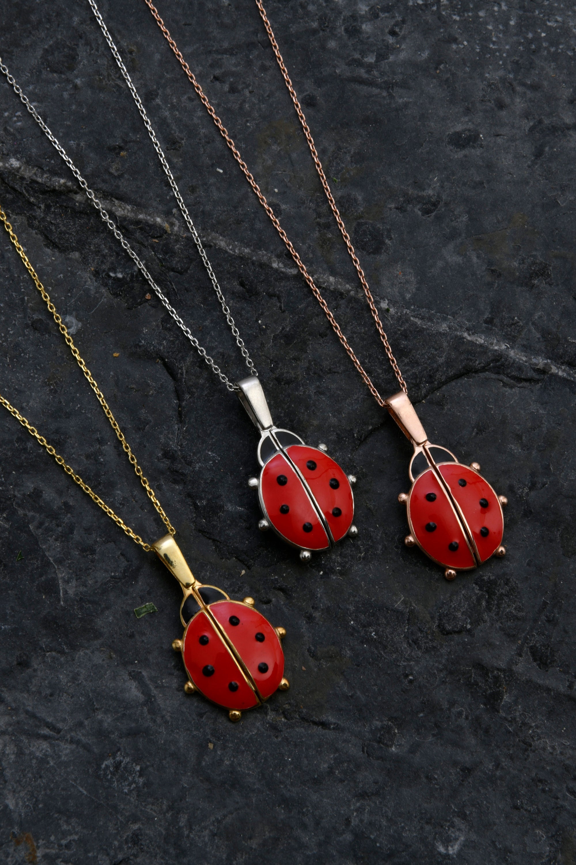 Ladybug Wing Pop-up Necklace Ladybug Necklace Hidden - Etsy