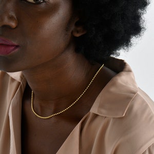 Dainty Ball Chain Necklace , Ball Necklace , Chain Jewelry , Minimalist ...