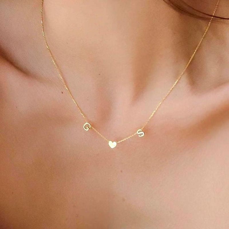 Gold Chain Letter Boys - Etsy UK