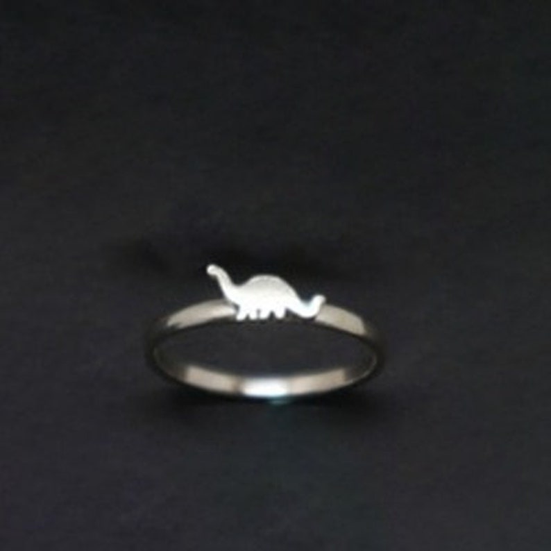 Silver Couple Rings Set Dinosaur Shape Couple's Rings for - Etsy