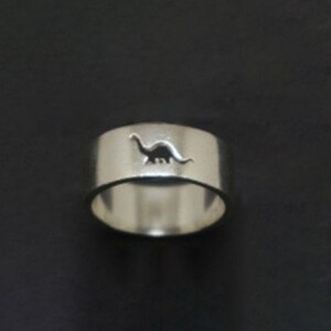 Silver Couple Rings Set Dinosaur Shape Couple's Rings for Women ...