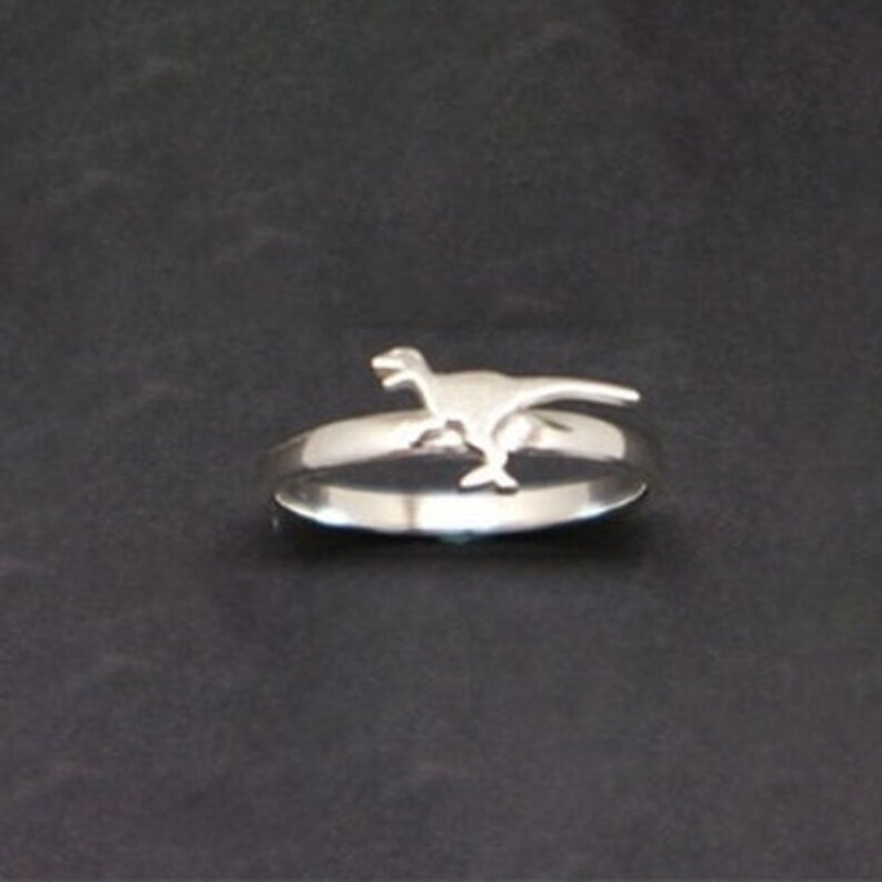 Silver Couple Rings Set Dinosaur Shape Couple's Rings for - Etsy