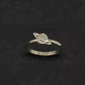 Silver Couple Rings Set Planet & Pyramid Couple's Rings - Etsy