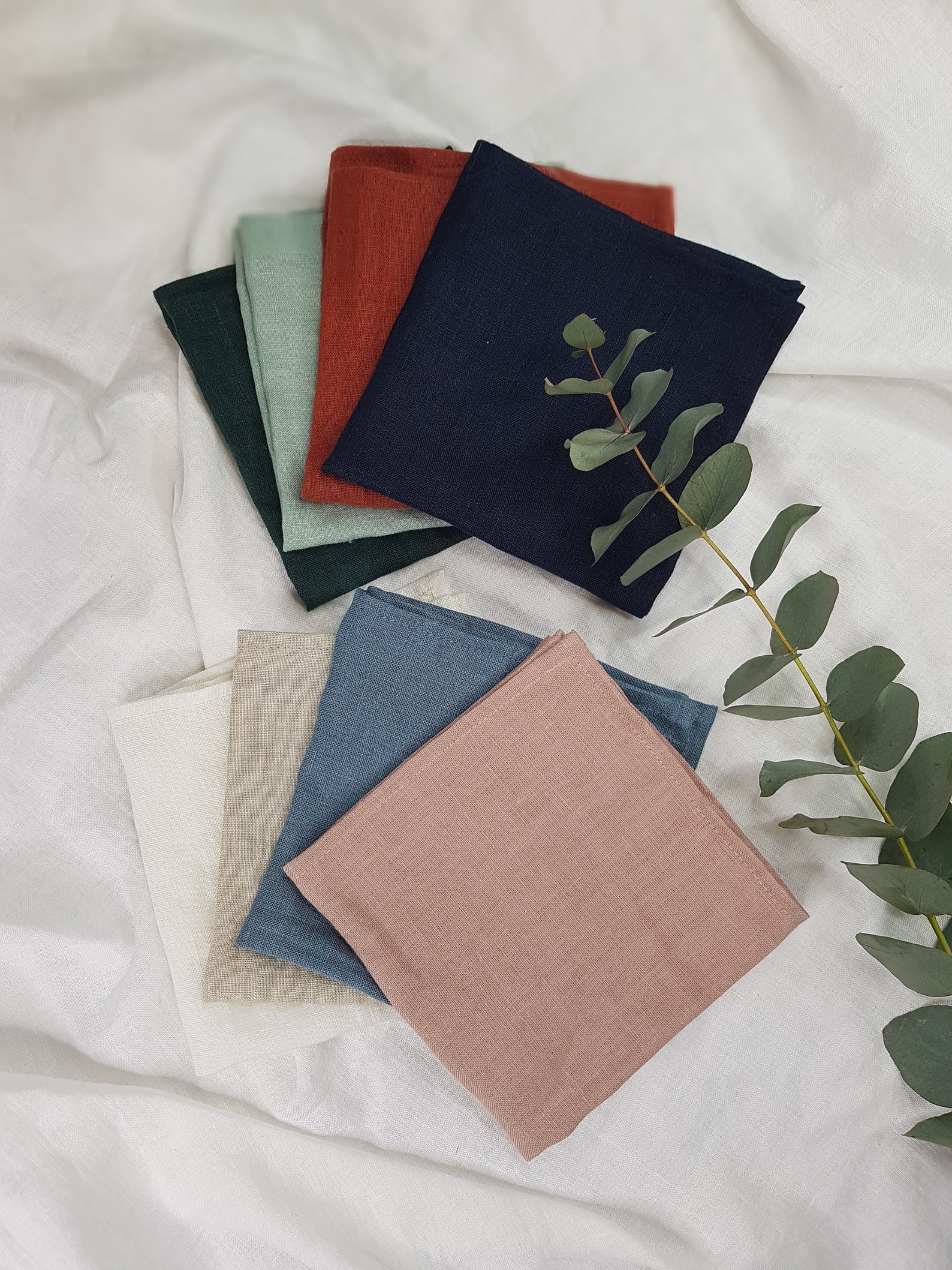 Natural Linen Handkerchief Soft Linen Pocket Square - Etsy