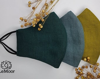 Linen Face Mask | Etsy