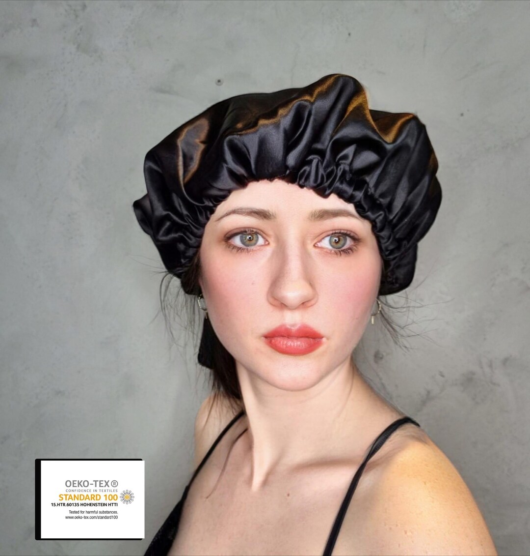 100% Mulberry Silk Sleep Bonnet | Luxury Silk Binnet | Silk Hair Turban ...