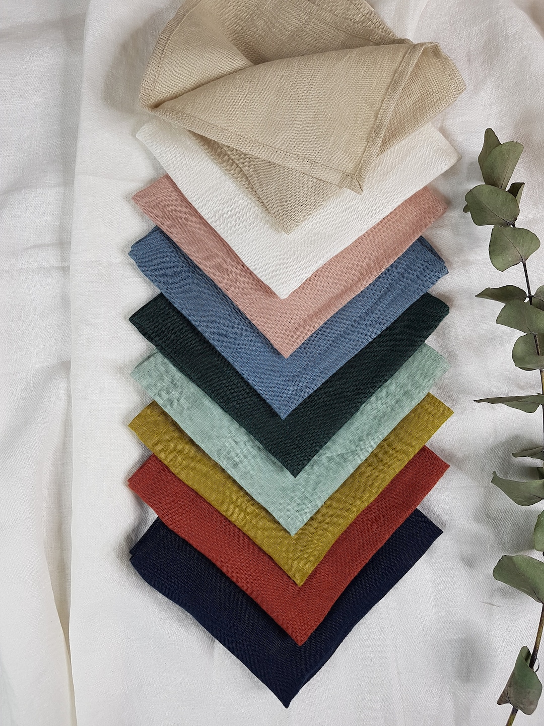 Natural Linen Handkerchief | Soft Linen Pocket Square | Perfect Gift ...