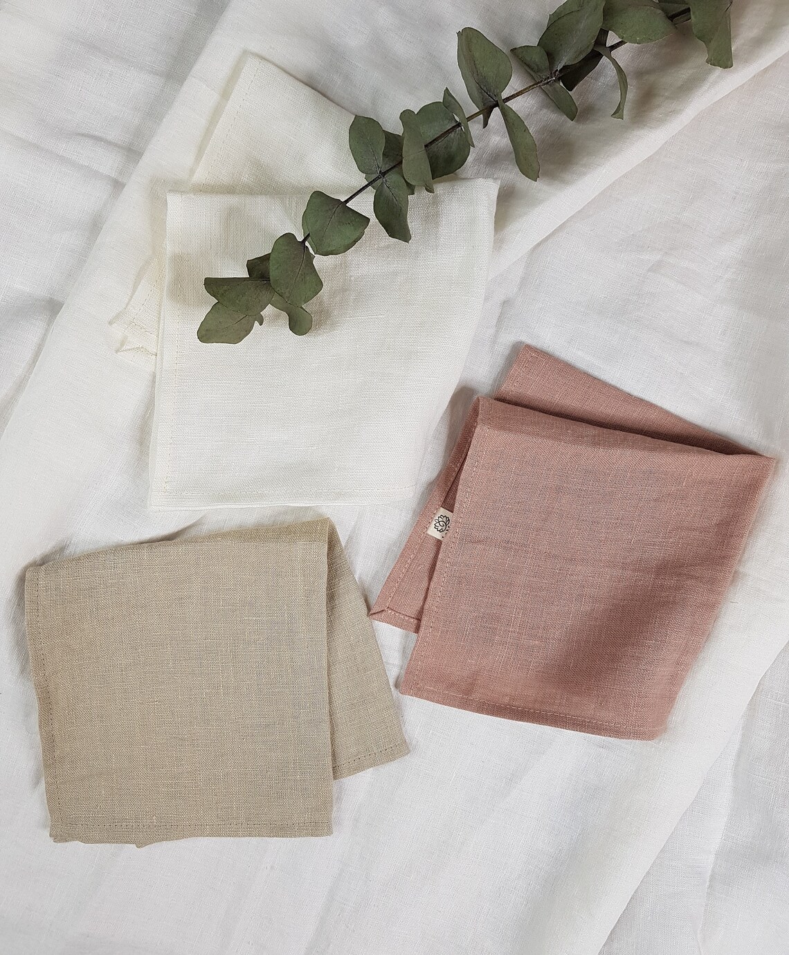 Natural Linen Handkerchief Soft Linen Pocket Square - Etsy