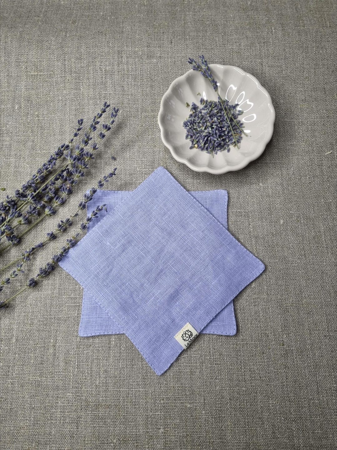 Linen Coaster | Stone Washed Linen Coasters | 100 % Linen Coasters ...