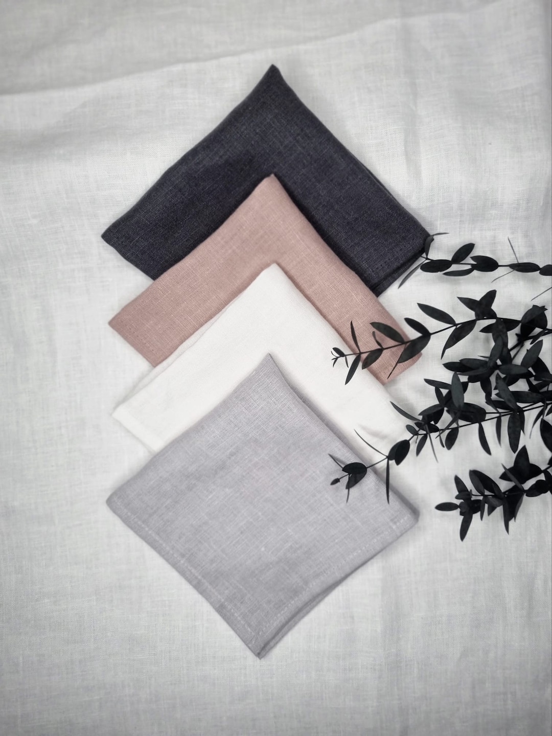 Natural Linen Handkerchief | Soft Linen Pocket Square | Perfect Gift ...
