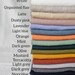 Linen Fabric Samples / 16 Colors Softened Linen Swatches / Washed Flax ...