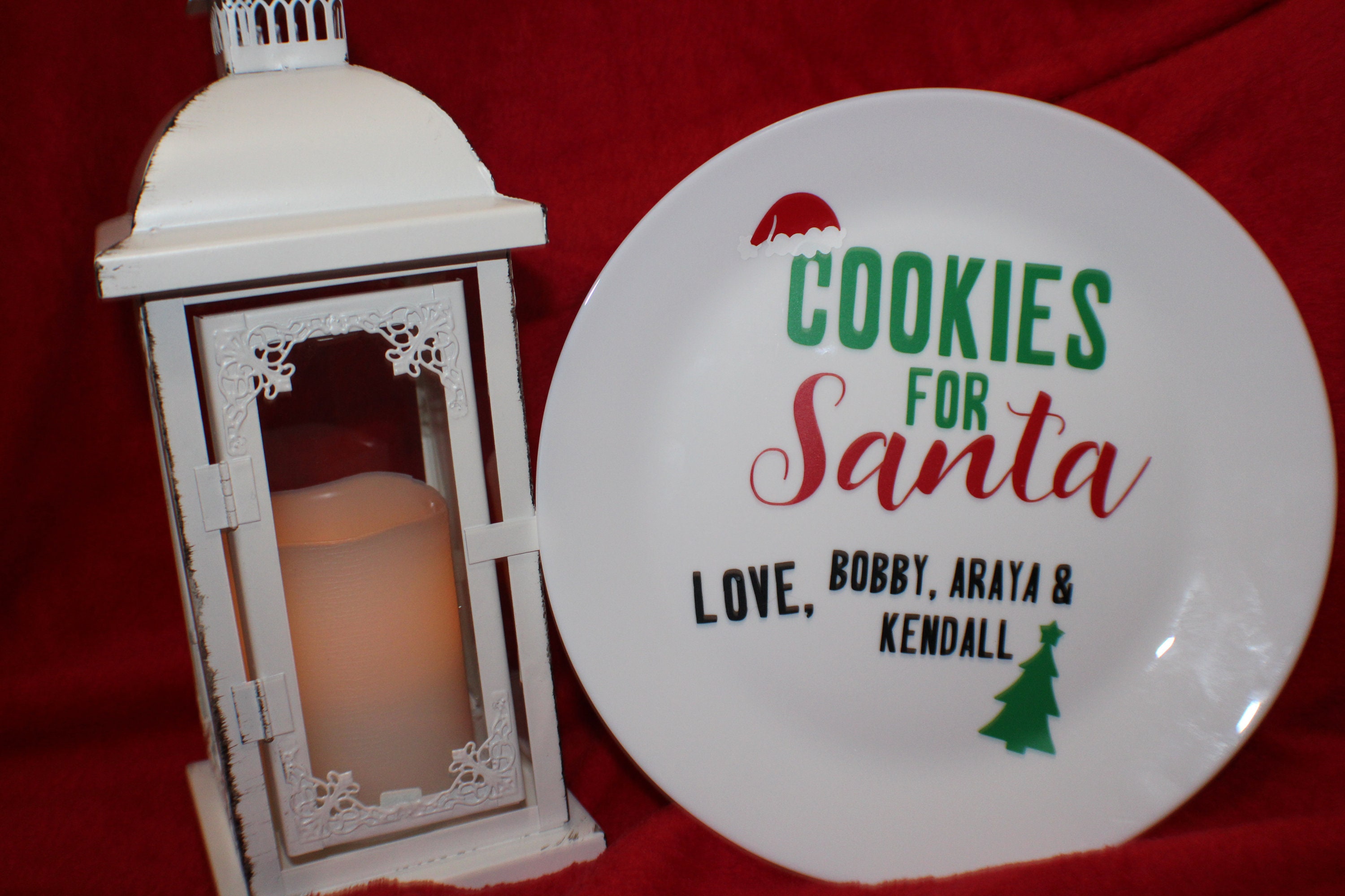 Buy Cookies for Santa Personalized Plate Online in India - Etsy