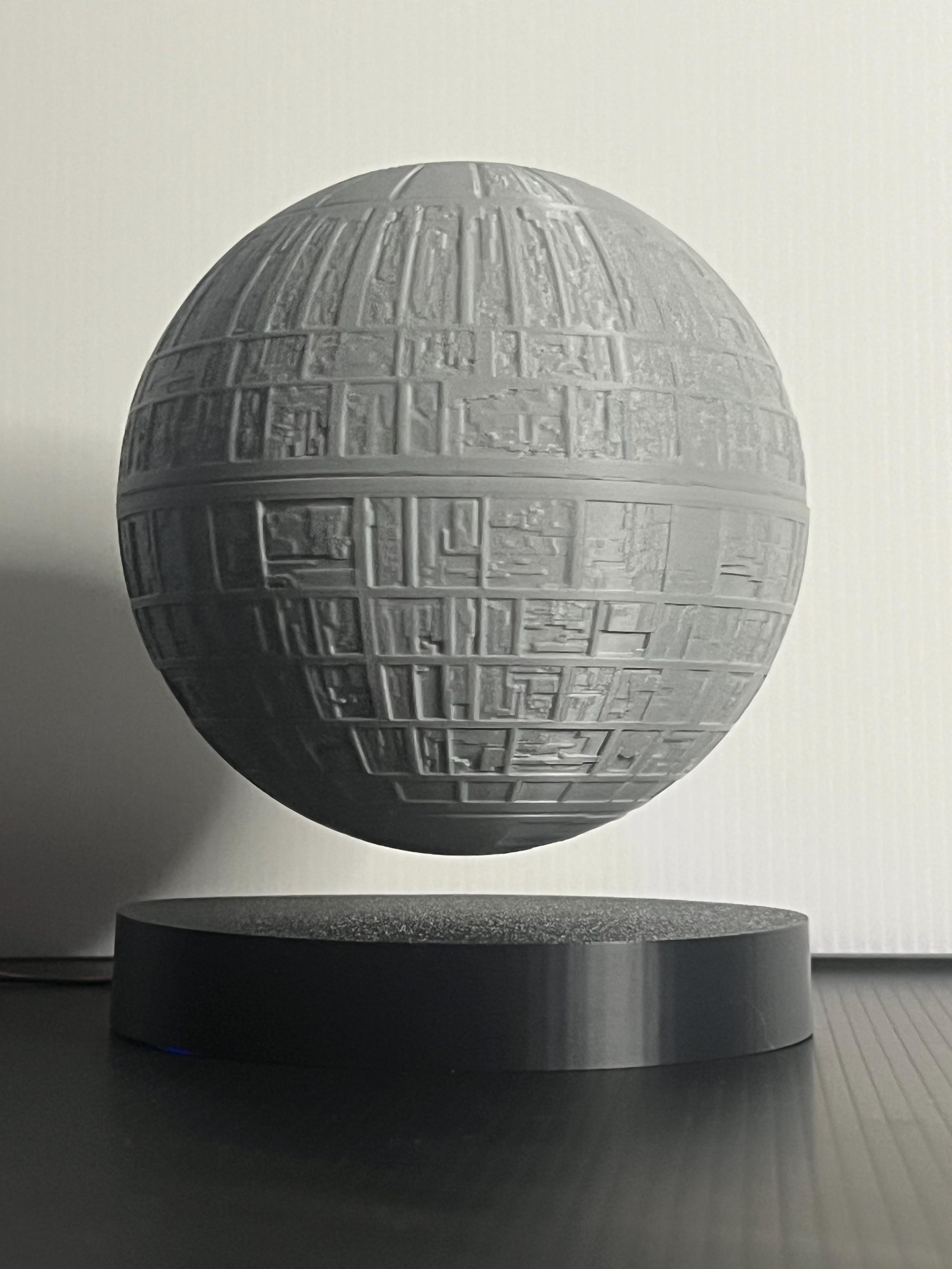 Floating Death Star | Sci-fi Inspired Hovering Display | Unique Desk ...