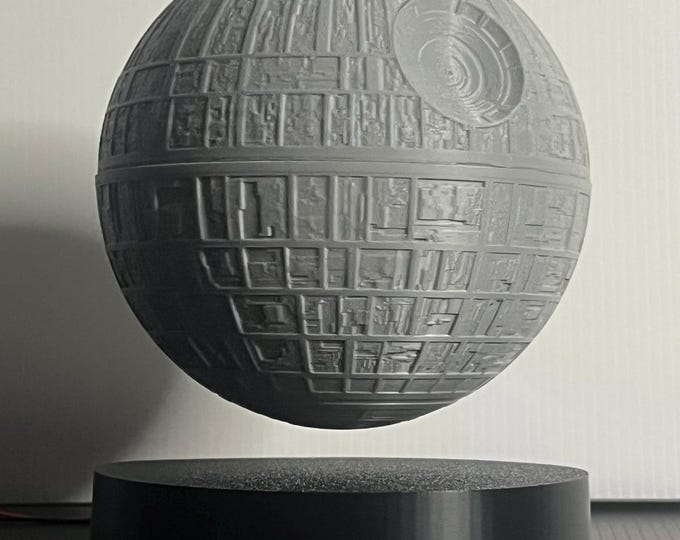 Floating Death Star | Sci-fi Inspired Hovering Display | Unique Desk ...