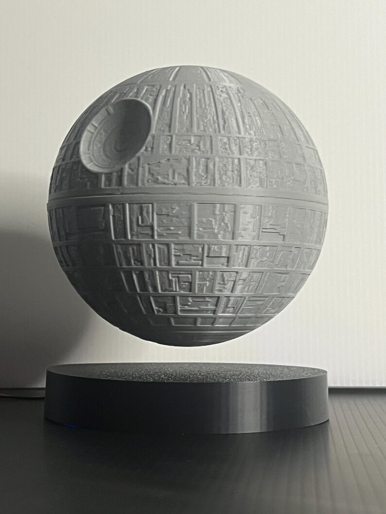 Floating Death Star | Sci-fi Inspired Hovering Display | Unique Desk ...