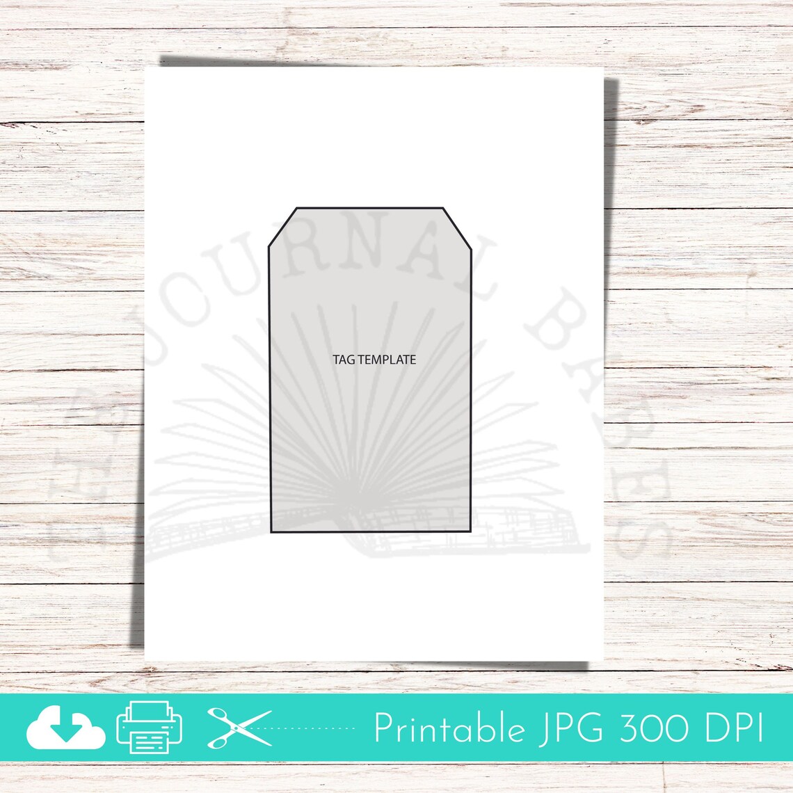 Printable Junk Journal Tag With Pockets Loaded Tag Template - Etsy