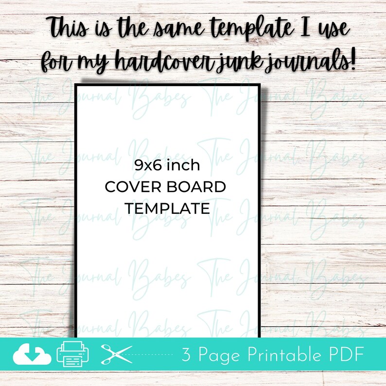 Printable Junk Journal Cover and Spine Templates - Etsy