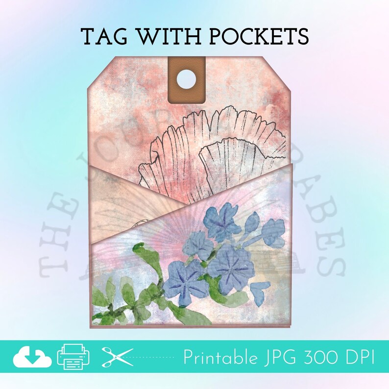 Spring Junk Journal Printable Addon Kit Printable Flower - Etsy