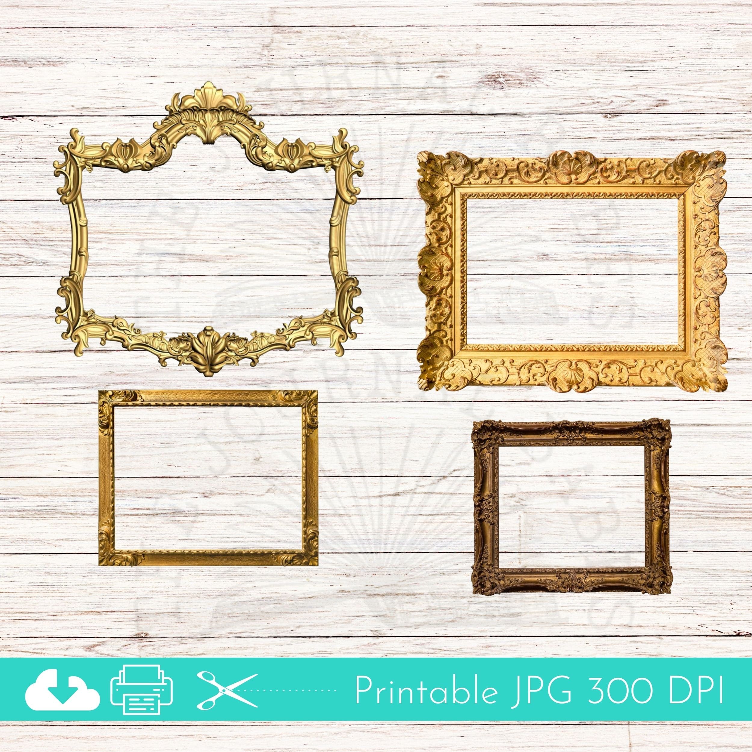 Frames Junk Journal Kit, Printable Photo Frames Pack, Digital ...