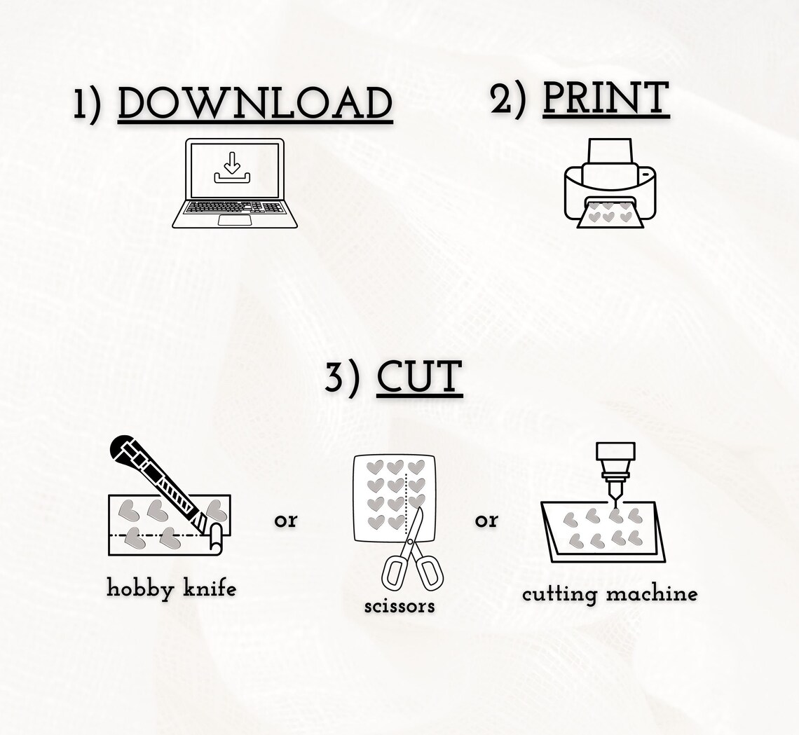 Printable Stickers Stamped Newspaper Ephemera Stickers - Etsy