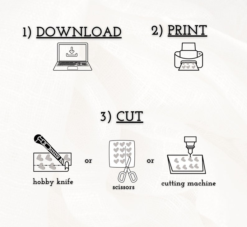 Printable Stickers Stamped Newspaper Ephemera Stickers - Etsy