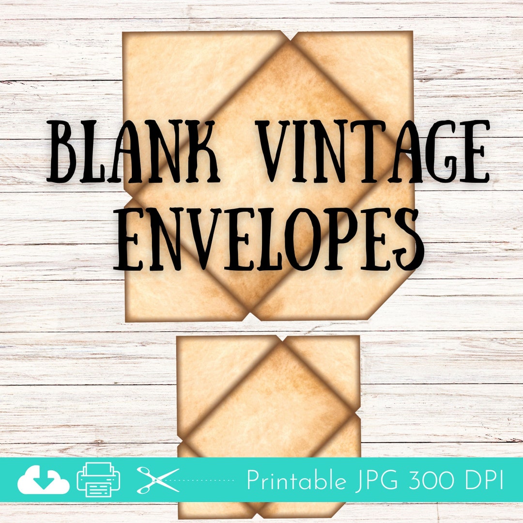 Printable Vintage Envelopes, Junk Journal Digikit, Digital Scrapbooking ...