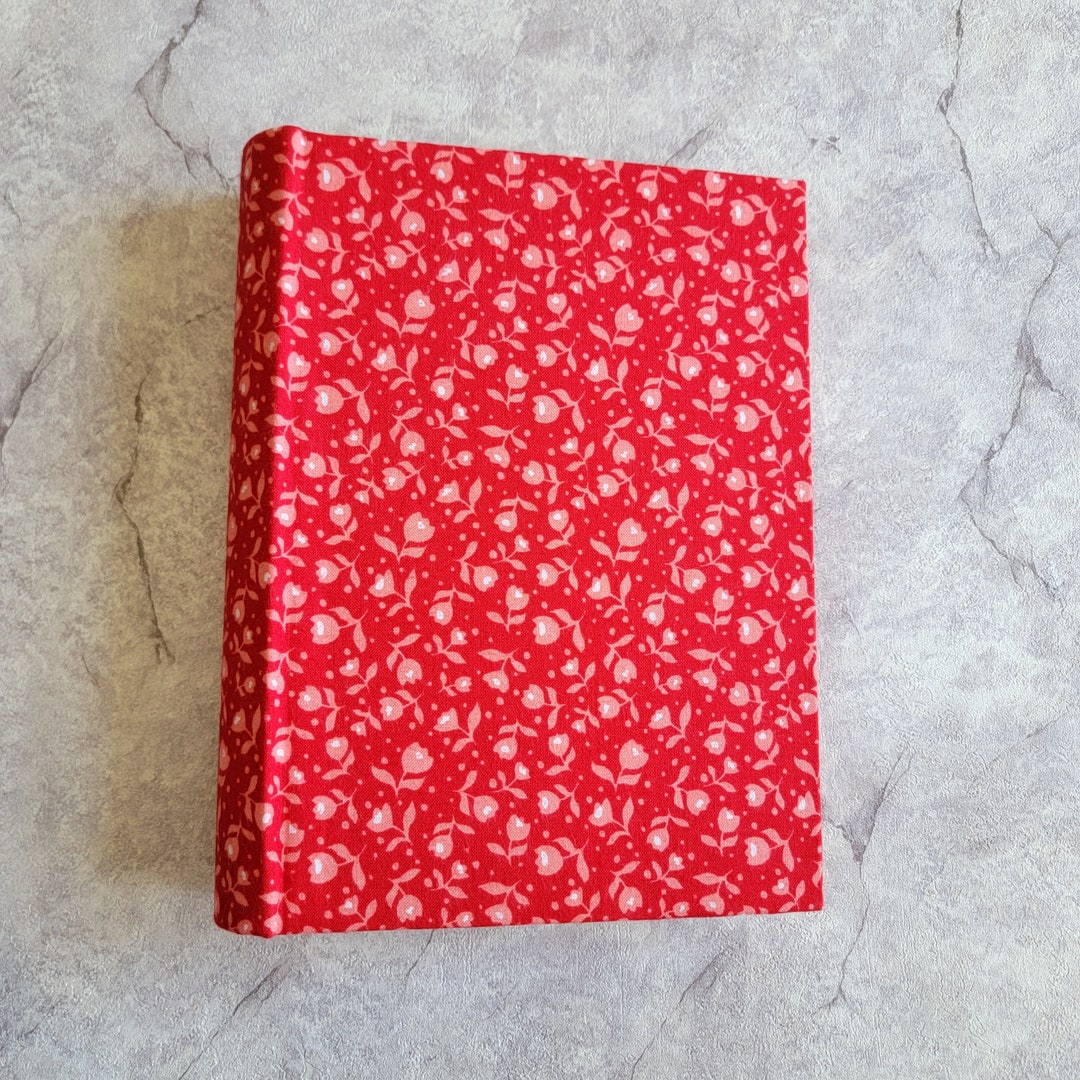 Red Watercolor Journal, Handmade Sketchbook, Cold Pressed Watercolor ...