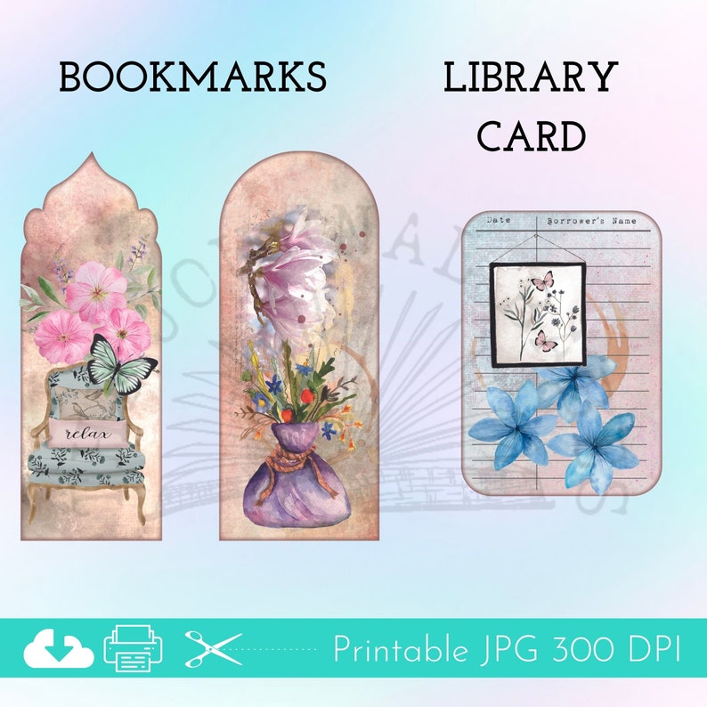 Spring Junk Journal Printable Addon Kit Printable Flower - Etsy