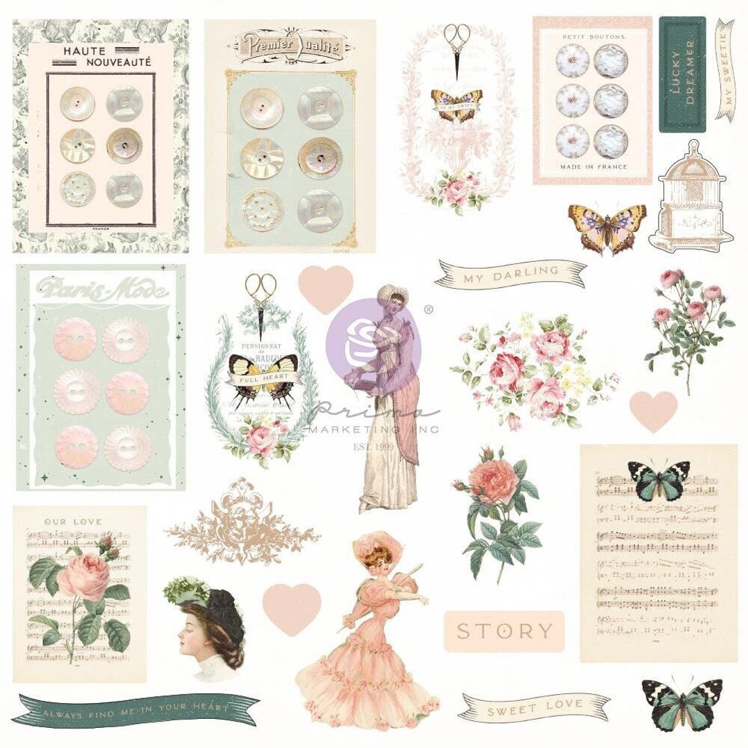 Vintage Women Ephemera, Junk Journal Supplies, Scrapbooking Materials ...