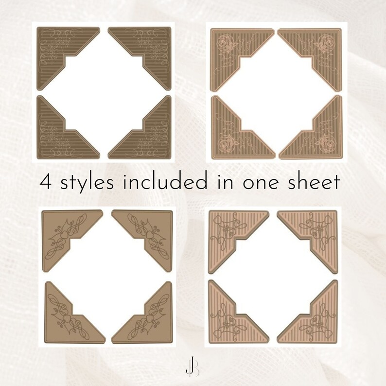 Printable Photo Corners for Junk Journals and Scrapbooks - Etsy