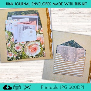 Printable Junk Journal Pockets Tags and Envelopes Templates Bundle - Etsy