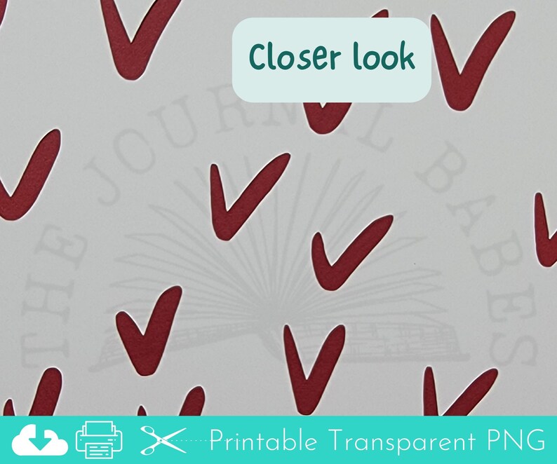 Check Marks Printable PNG Stencil, Mark Making Stencil for Mixed Media ...