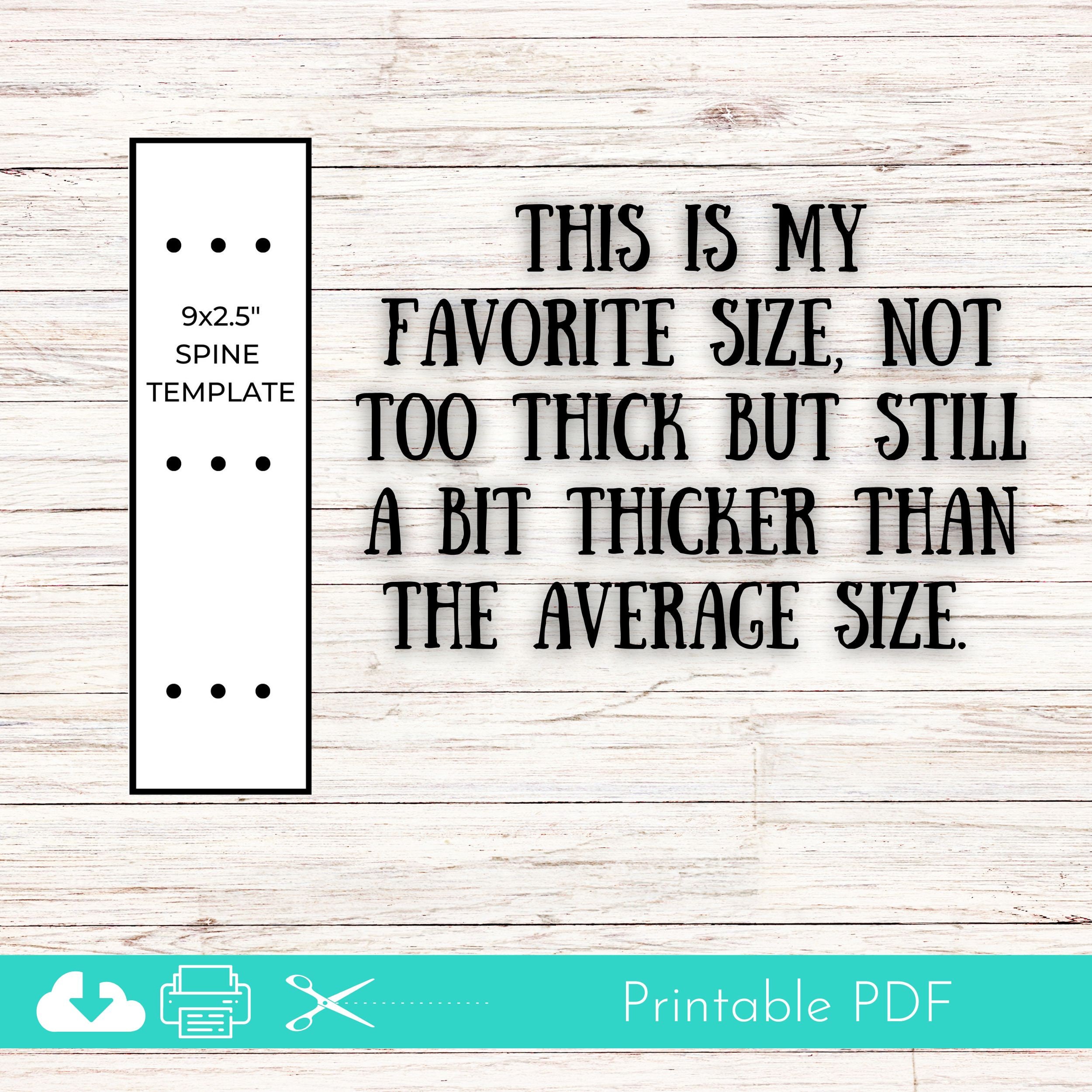 Junk Journal 2.5" Spine Template, Spine Punch Guide, Printable Junk ...
