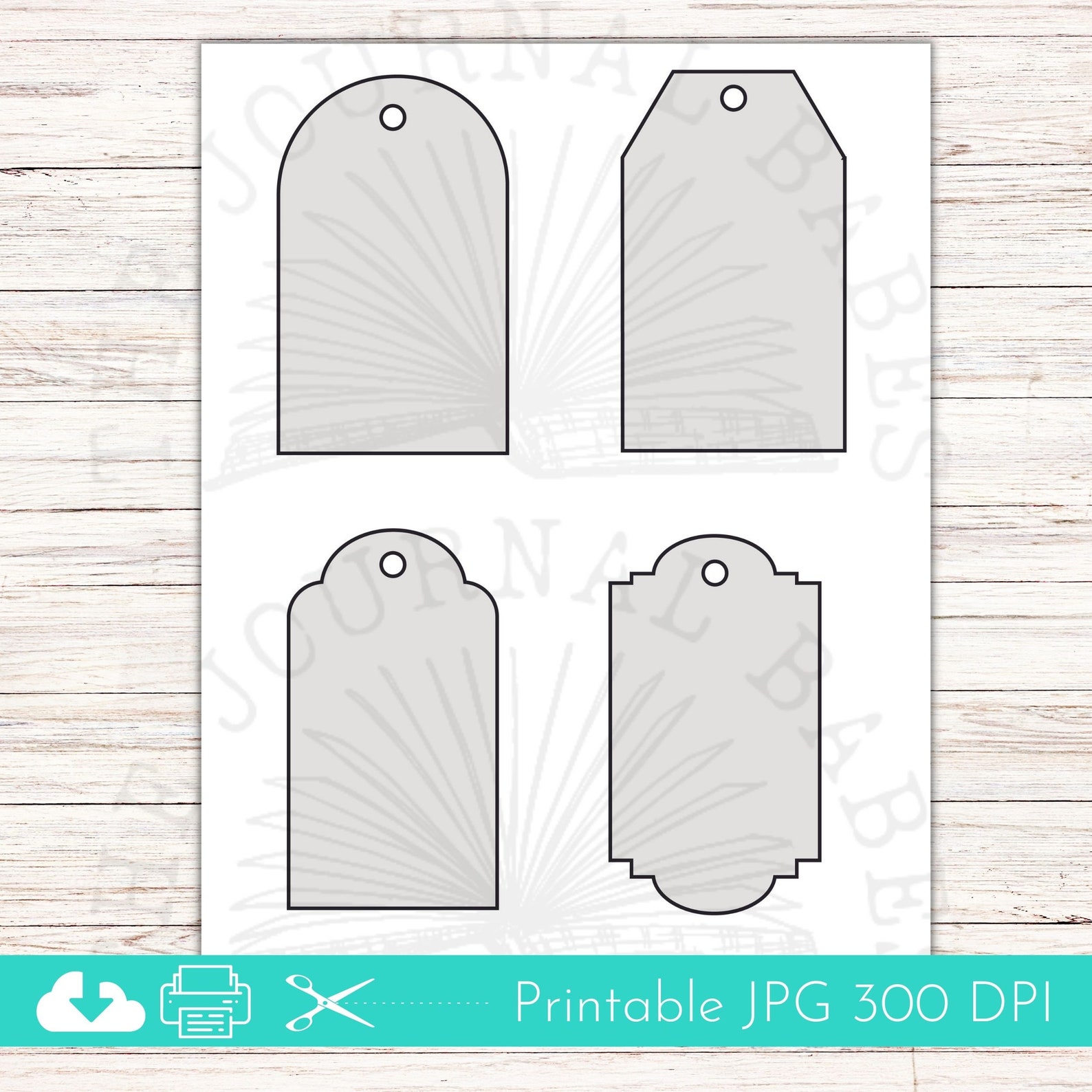 Junk Journal Tag Templates Printable Kit Blank Journaling - Etsy